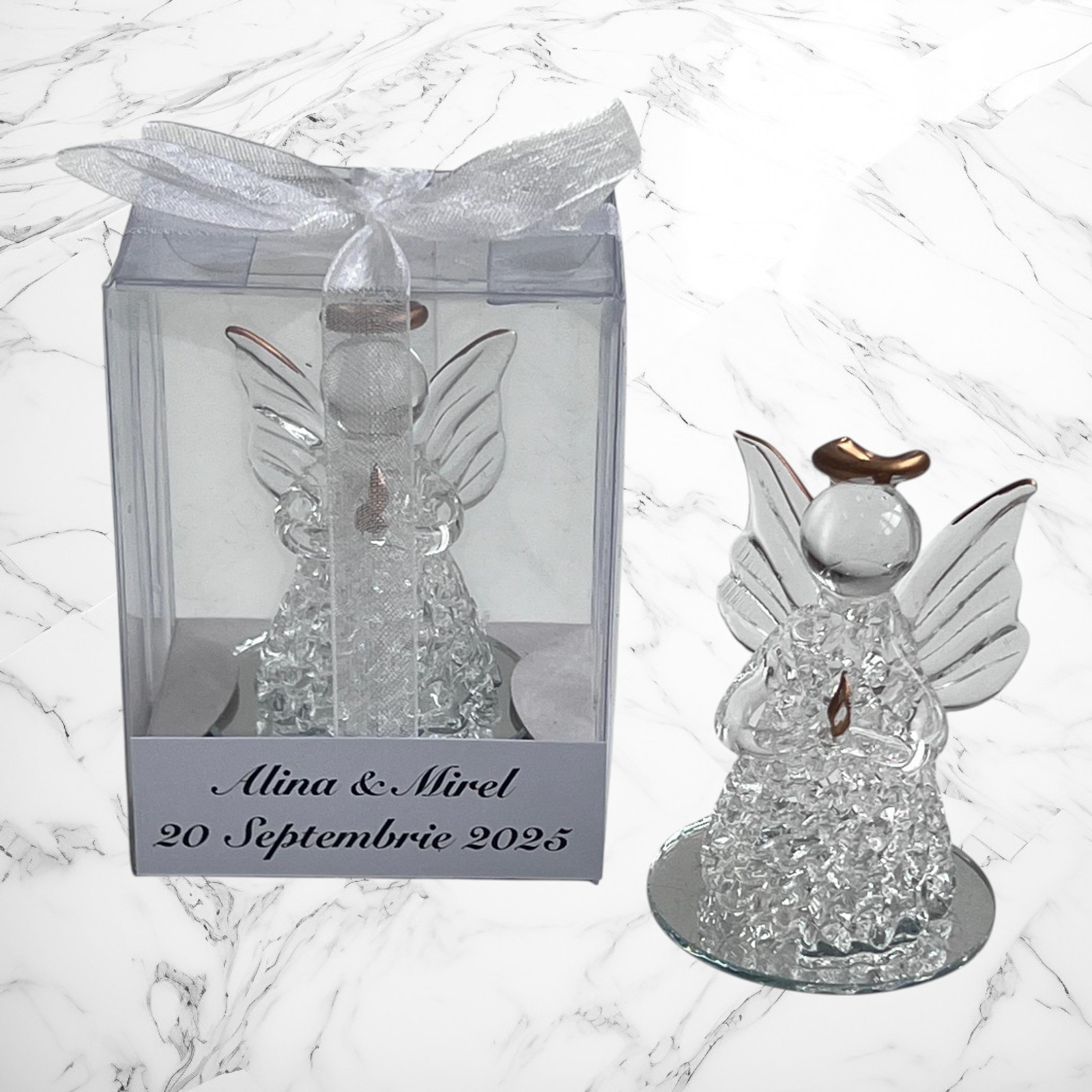 Marturii nunta ingeras sticla