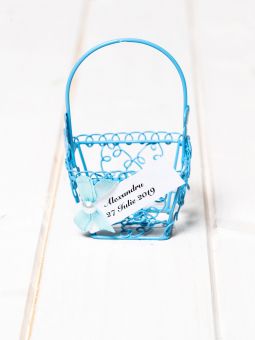 Marturii nunta cosulet sarmulita bleu, AMO 000 1200 - SelfEventS.ro